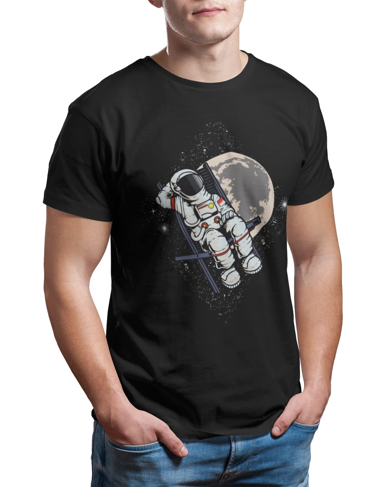 Men's Graphic Tees Astronaut T-Shirts - Cool Design Graphic T Shirts ...