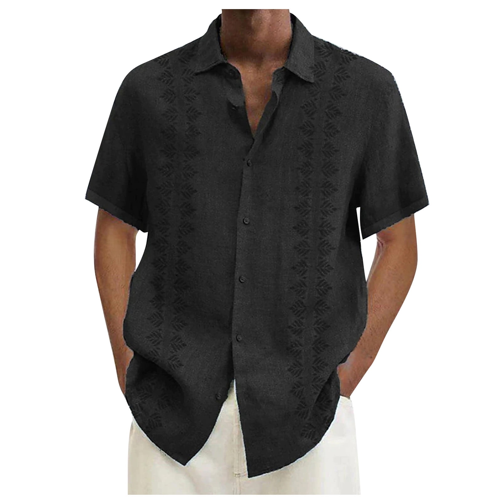 Qwertyu Men's Graphic Vintage Bowling Shirts 1950s Retro Casual Button ...