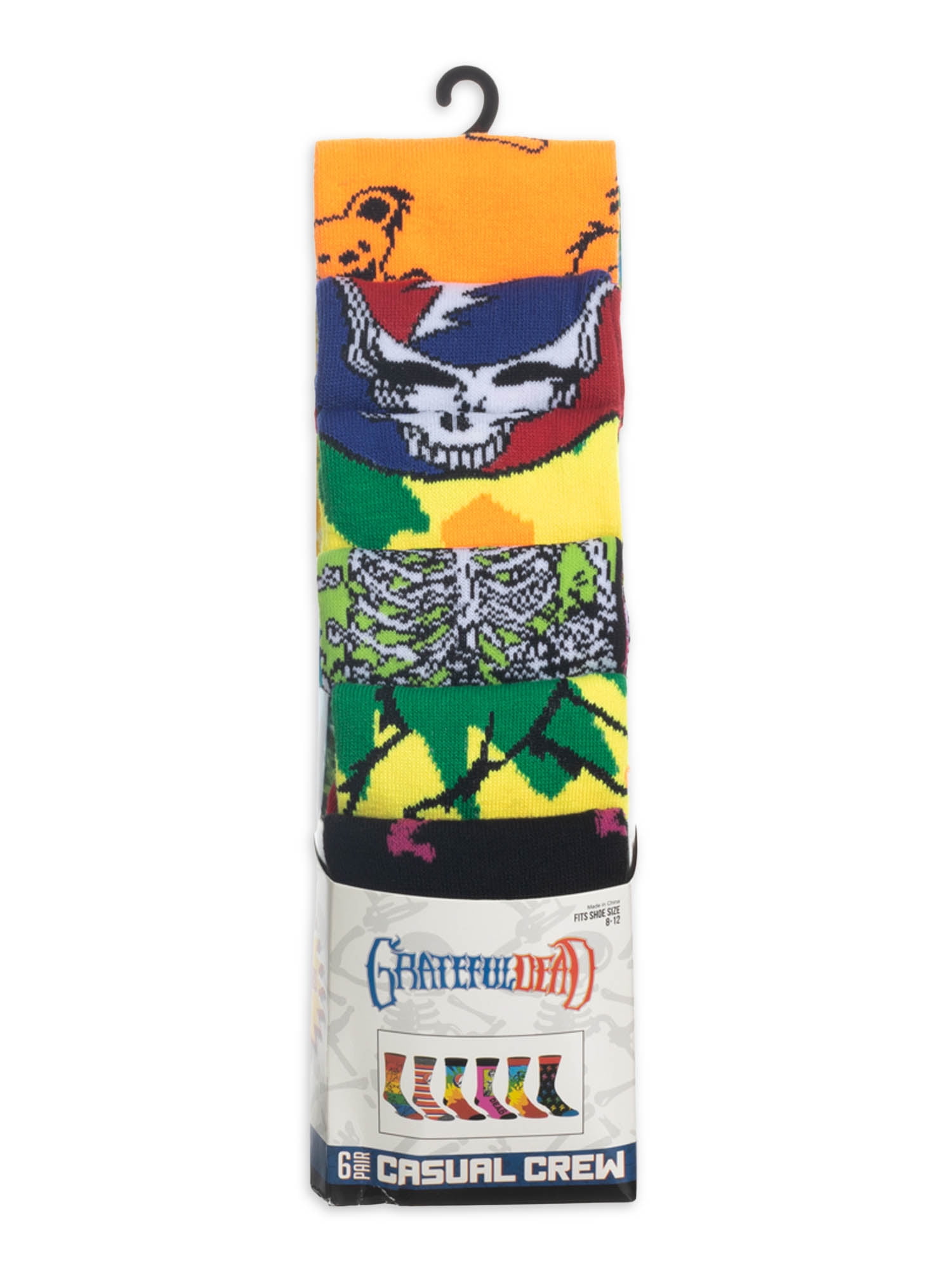Men's Grateful Dead 6pk Socks - Walmart.com