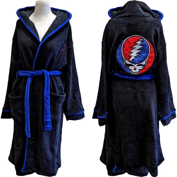 Men's Grateful Dead Steal Your Face Bath Robe Medium/Large Blue ...