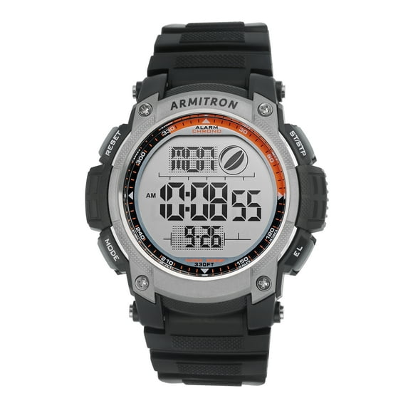 Men's Gray Bezel Chronograph Watch, Black Resin Strap - Walmart.com