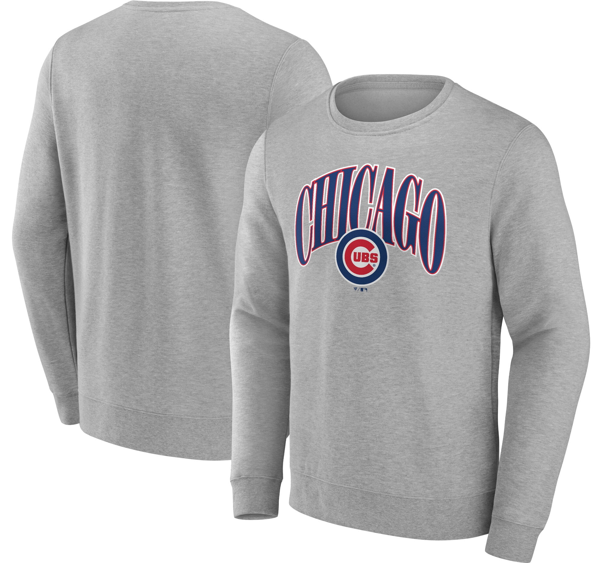 Men's Gray Chicago Cubs Arch Pullover Sweatshirt - Walmart.com