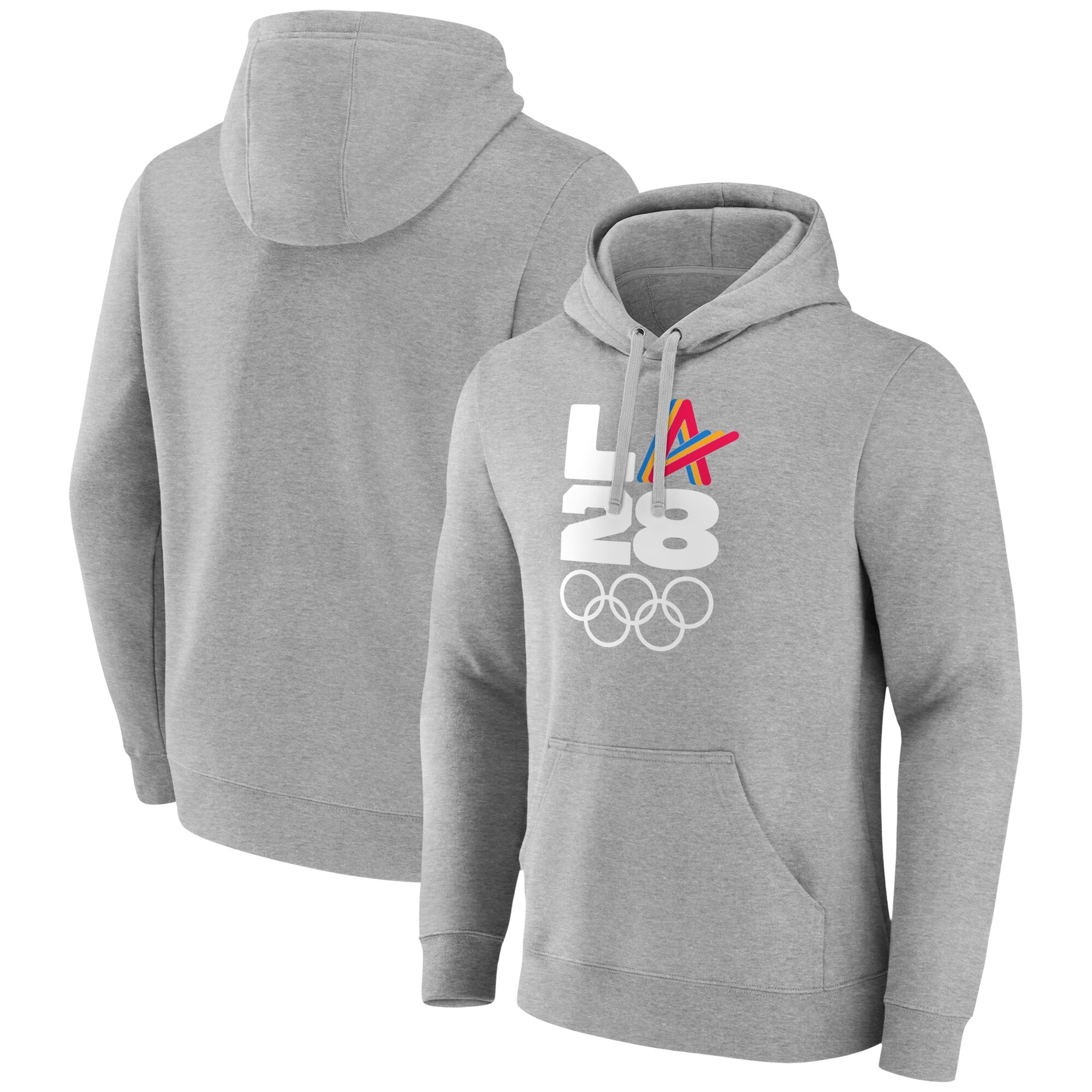 Men's Gray LA 2028 Summer Olympics Athlete Spirit Pullover Hoodie ...