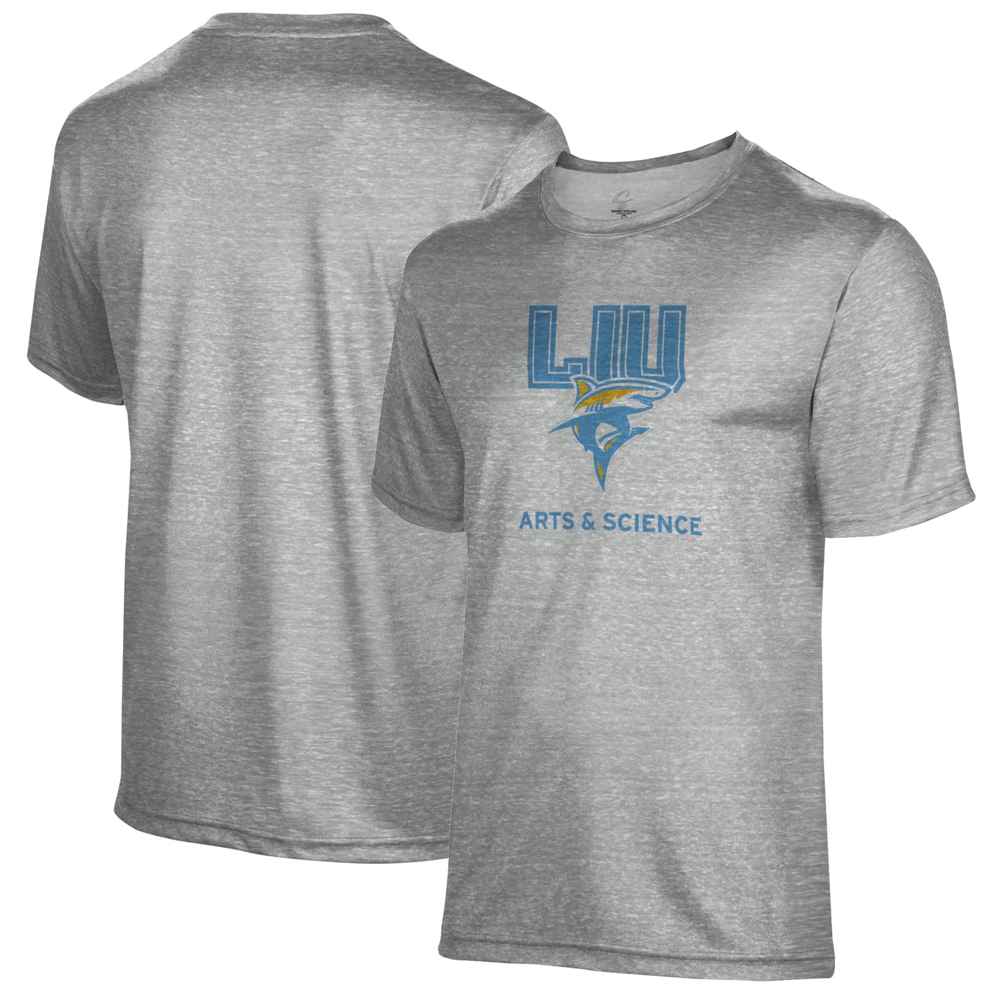 Men's Gray LIU Sharks Arts & Science Name Drop T-Shirt - Walmart.com