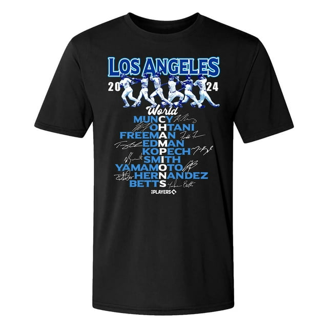 Men's Black Los Angeles Dodgers 2024 World Series Champions Player ...