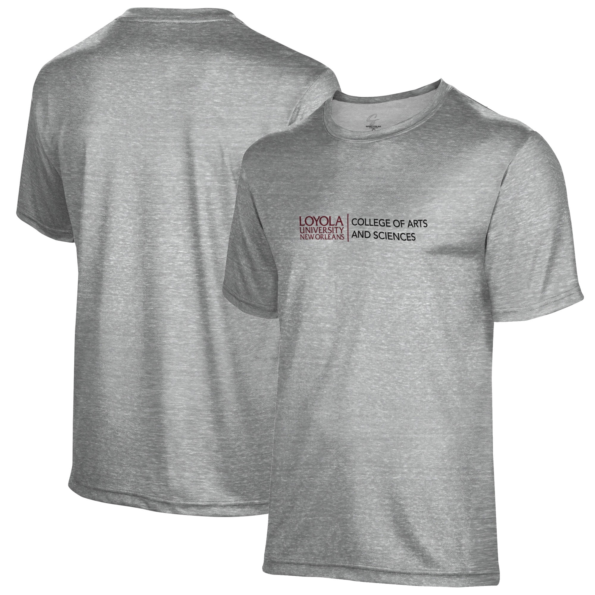 Men's Gray Loyola New Orleans Wolf Pack Arts & Science Name Drop T ...