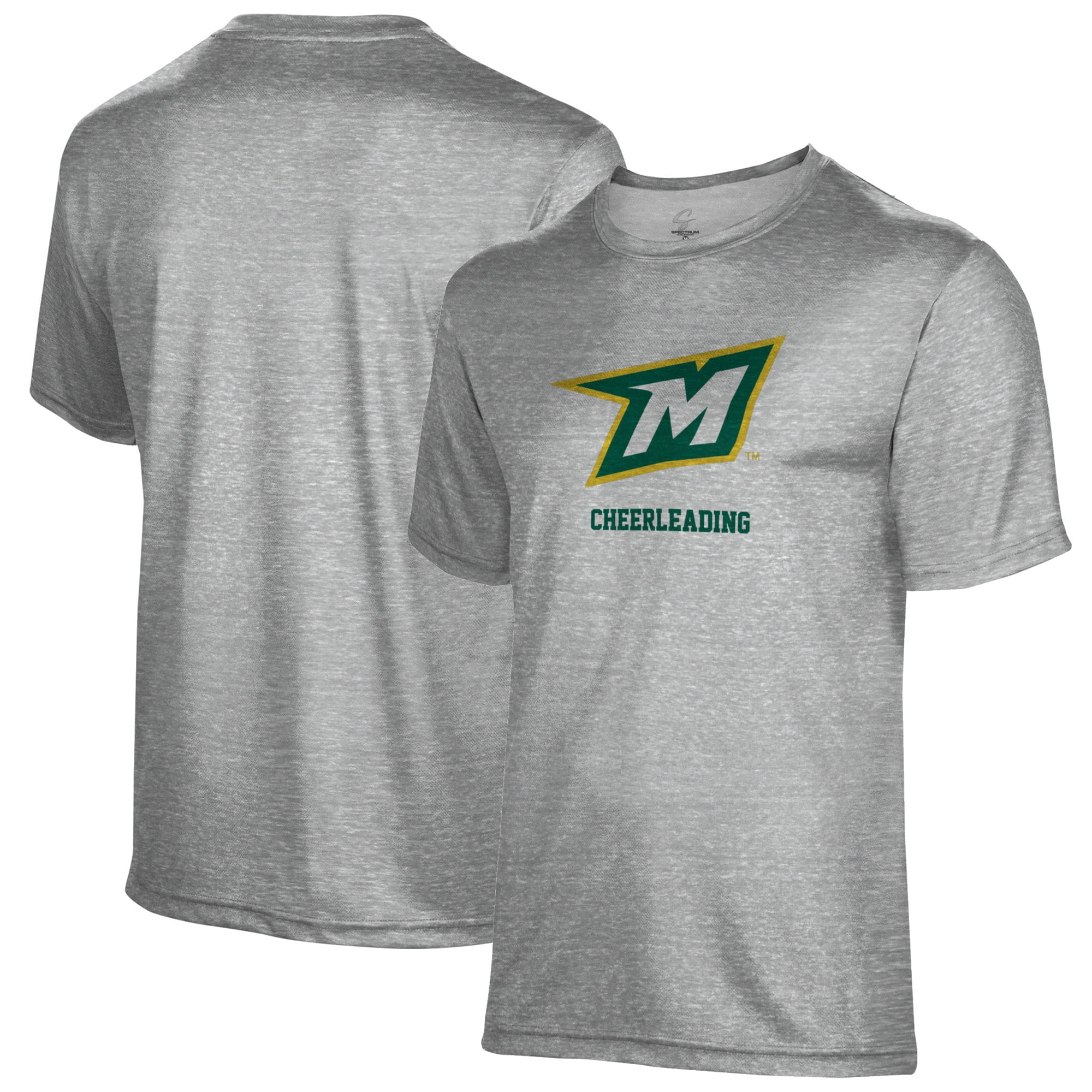 Men's Gray McDaniel Green Terror Cheerleading Name Drop T-Shirt ...