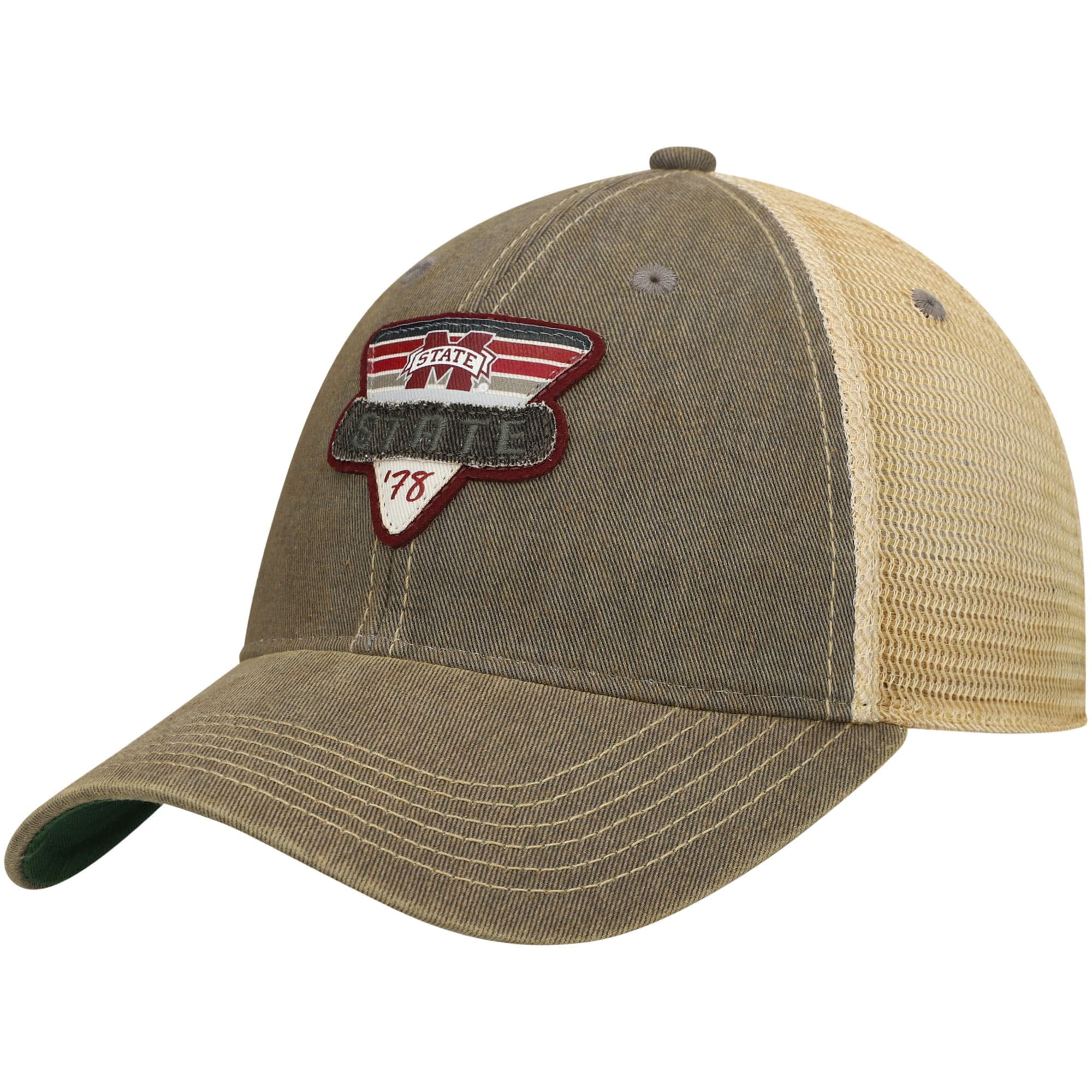 Men's Gray Mississippi State Bulldogs Legacy Point Old Favorite Trucker ...