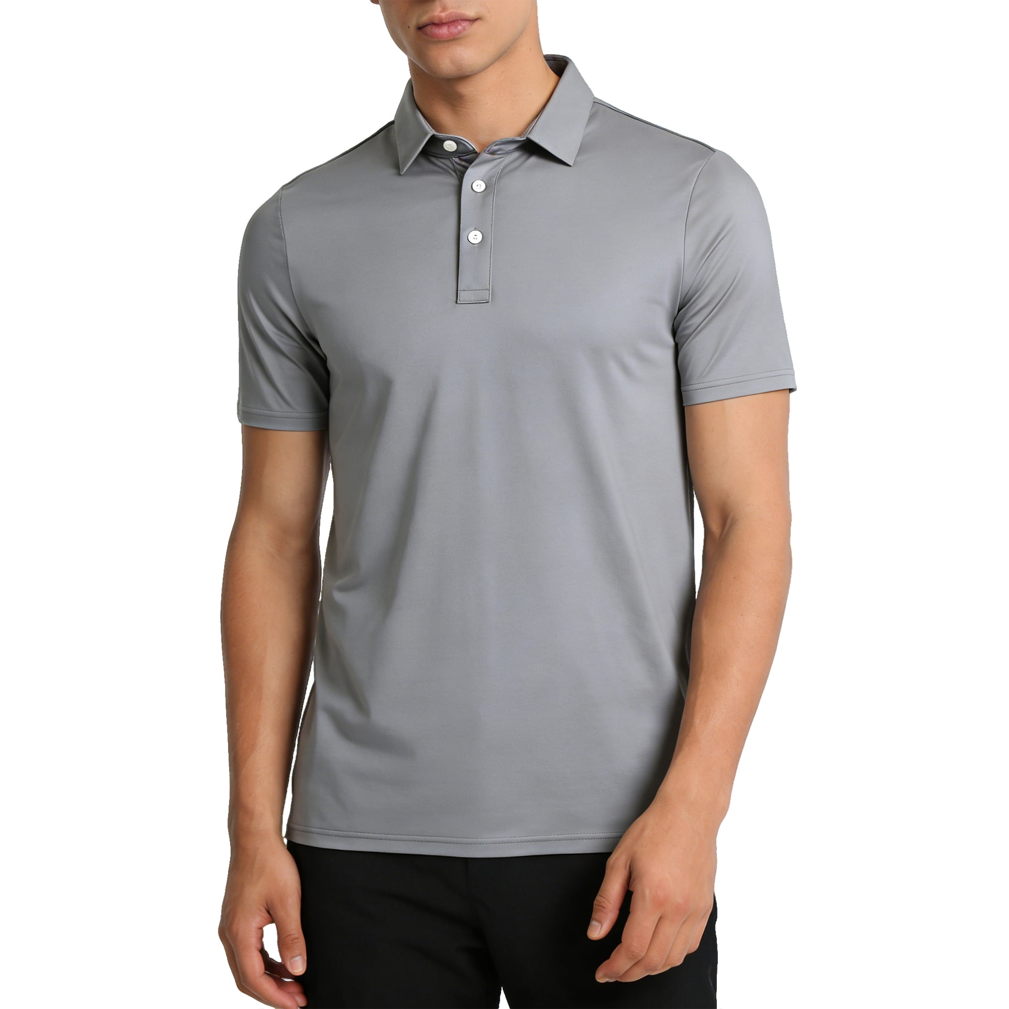 Mens Polo Collar Shirts for Men Dry Fit Golf Polo Short Sleeve Shirts ...