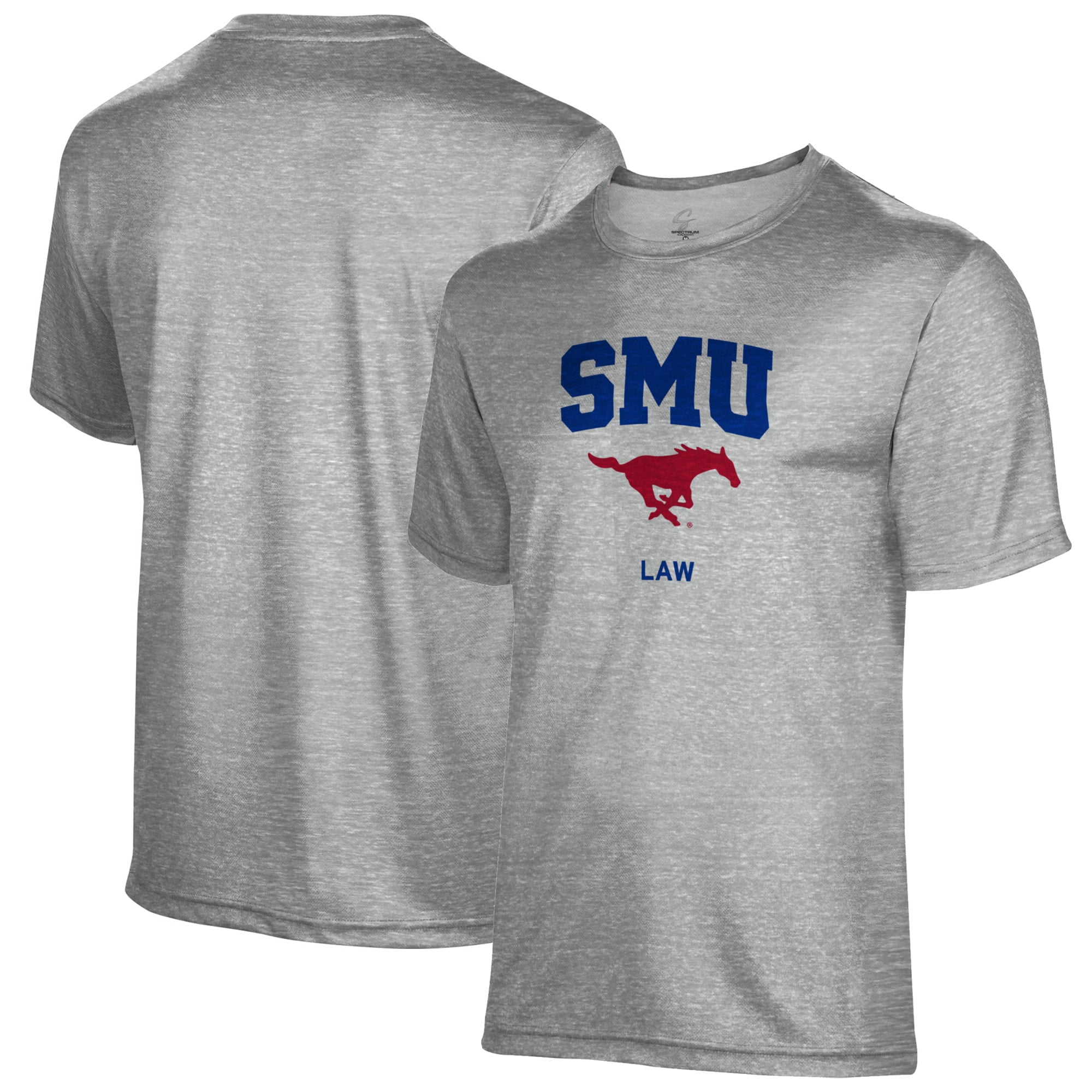 Men's Gray SMU Mustangs Law Name Drop T-Shirt - Walmart.com