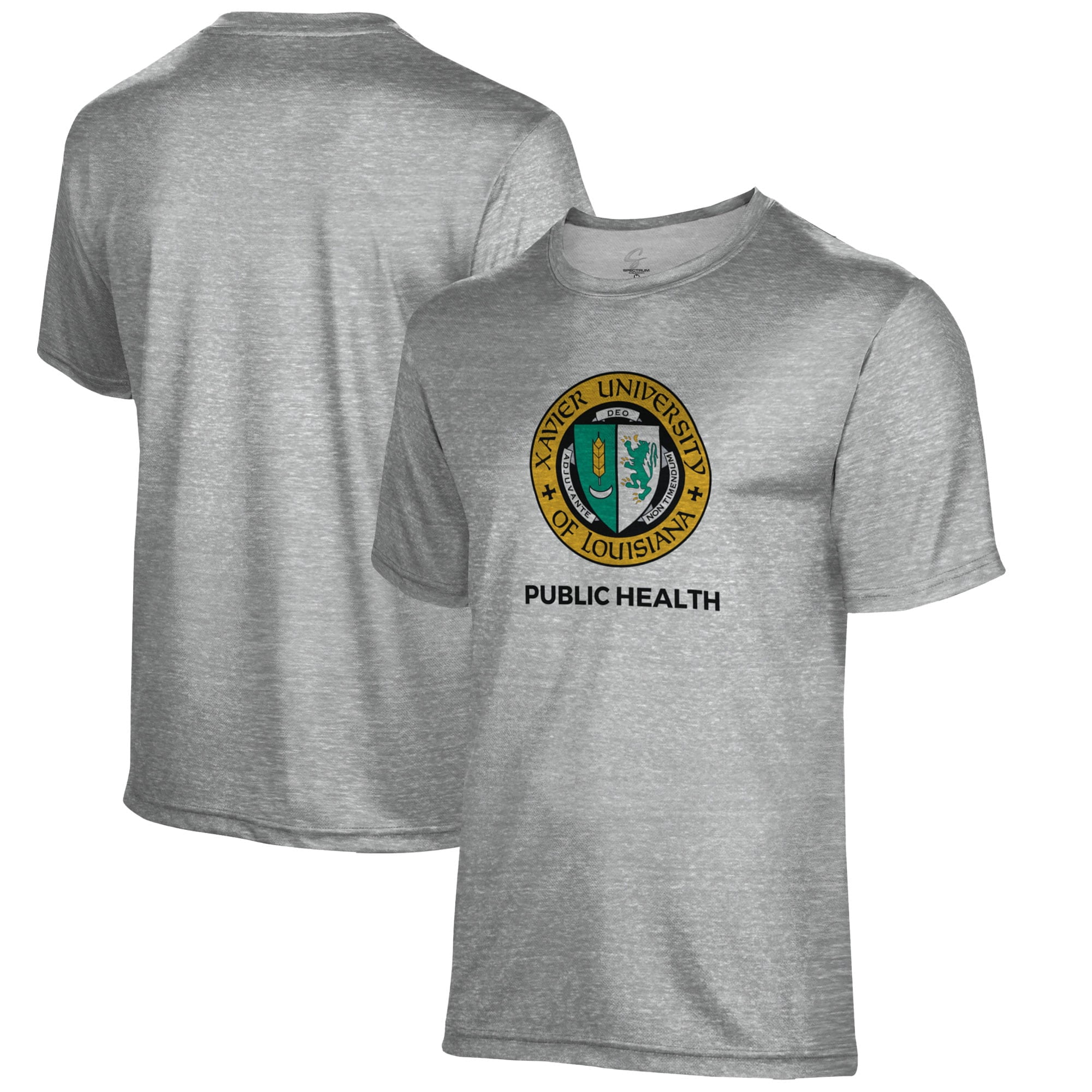 Men's Gray XULA Gold Public Health Name Drop T-Shirt - Walmart.com