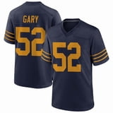 Men's Green_Bay Player Short-Sleeved TopsGary 52-Navy Embroidered ...