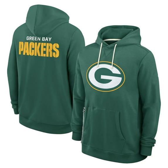 Men's Green_Bay Sideline Standard Issue Initial Home Dri-FIT Hoodie ...