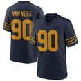 Men's Green Bay Van Ness 90 Navy Stitched Player Game T-Shirts, Sports ...