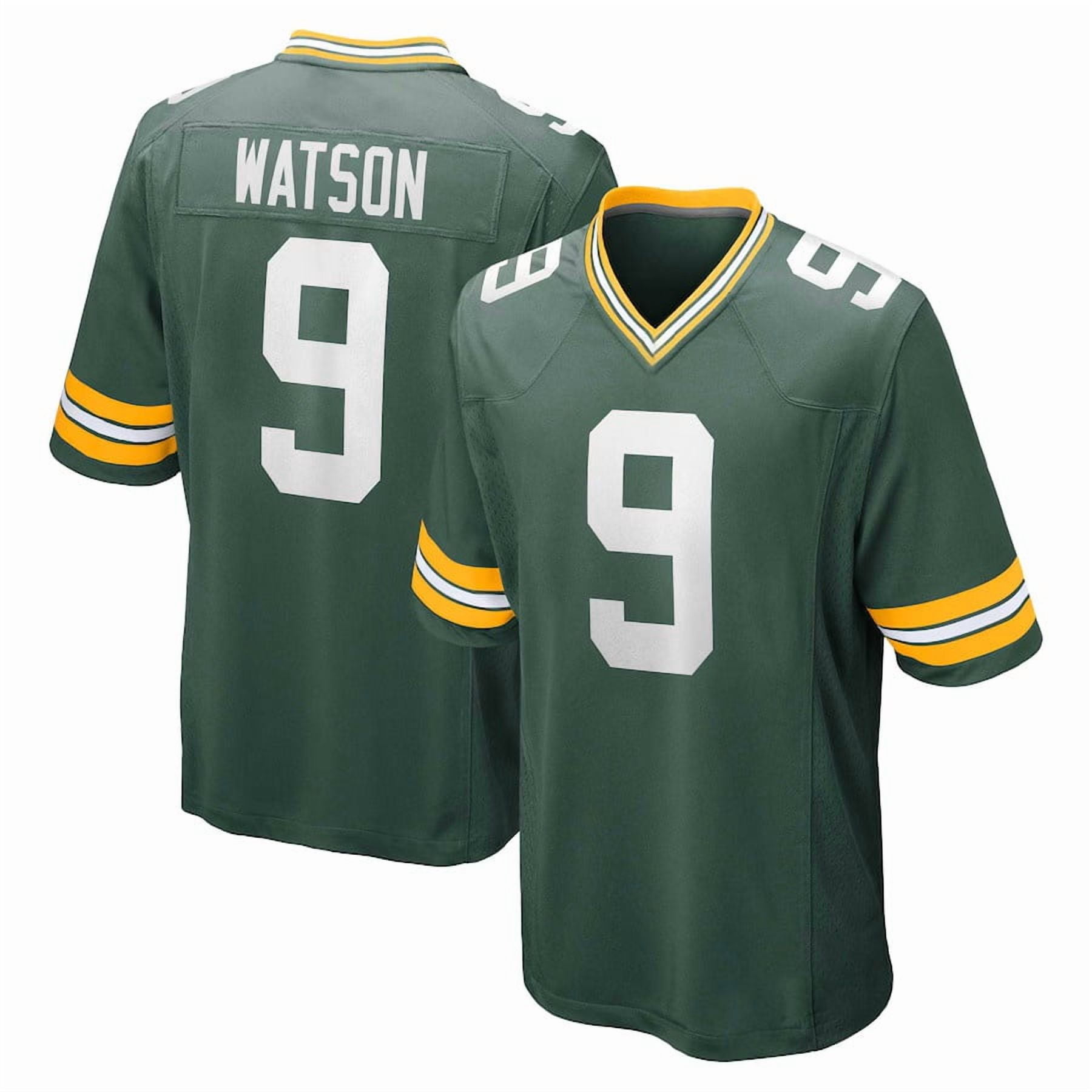 Men's Green Bay Watson 9 Green Stitched Player Game T-Shirts, Sports ...