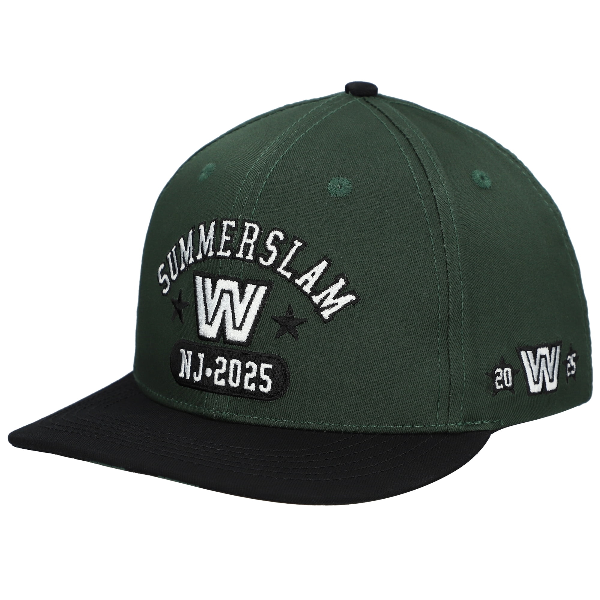 Men's Green/Black SummerSlam 2025 Block Logo Snapback Hat - Walmart.com