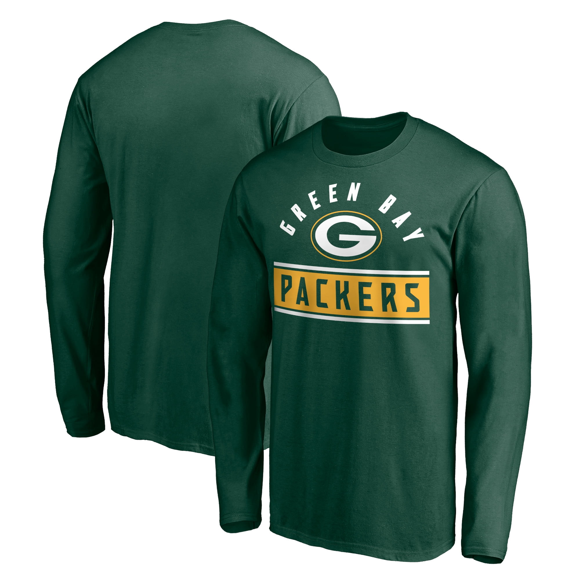 Men's Green Green Bay Packers Team Arch Knockout Long Sleeve T-Shirt ...