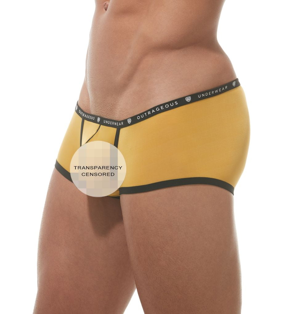 Men's Gregg Homme 162105 Bubble G'Homme Sheer Trunk (Yellow M) - Walmart.com