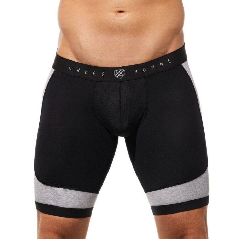 Men's Gregg Homme 190565 Room-Max Gym Long Leg Enhancing Boxer Brief ...