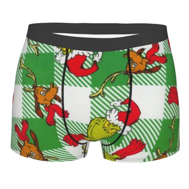 Dr. Seuss The Grinch Men's Merry Grinchmas Santa Grinch Holiday Novelty ...