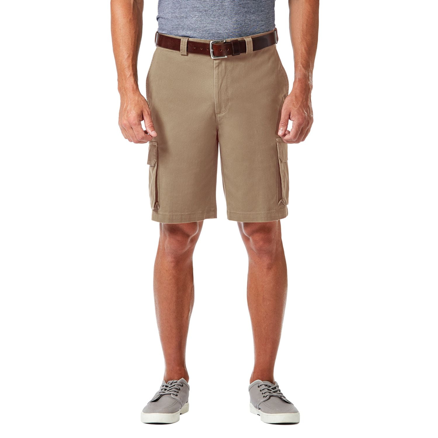 Men's Haggar® 10" Straight-Fit Stretch Cargo Flat-Front Shorts Color ...