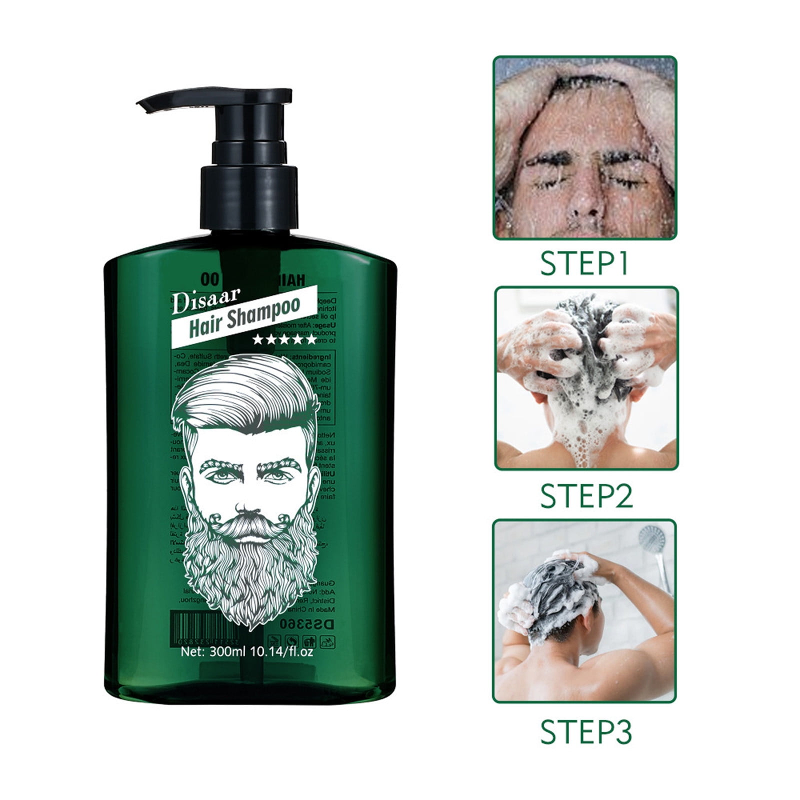 Men's Hair Care Deep Cleaning,Scalp Revitalizing Shampoo,300ml,Intense ...