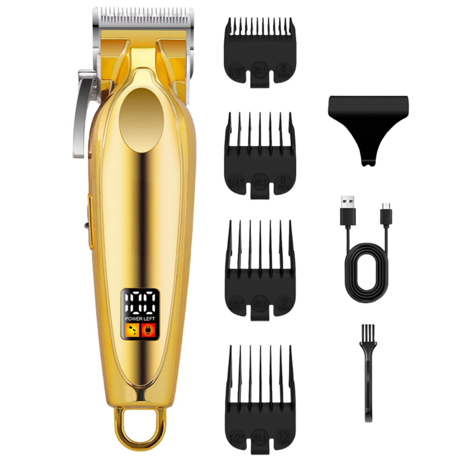 Men's Hair Clipper Kit with Adjustable Combs for Precision Styling and ...