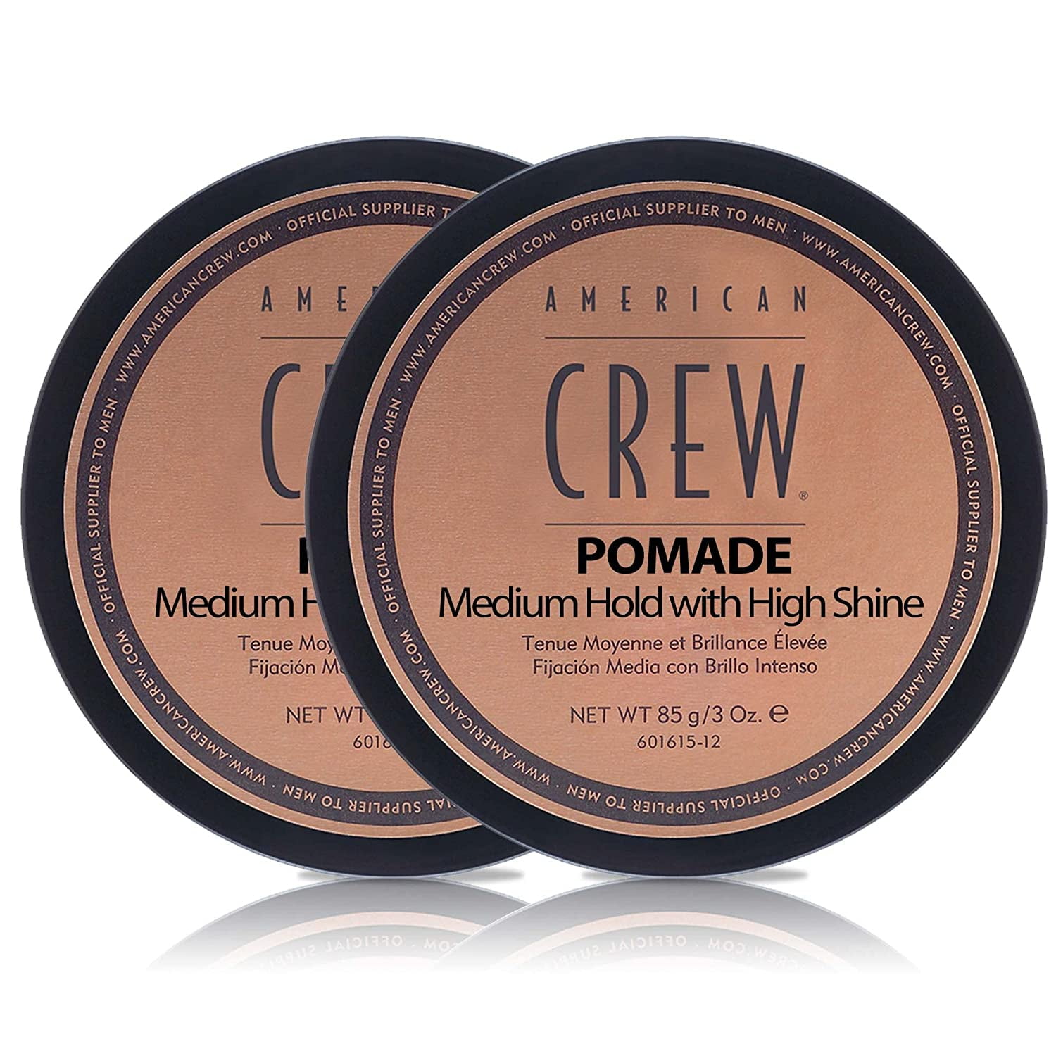 American Crew Men's Hair Pomade, 3 Oz Medium Hold High Shine (Pack of 2 ...