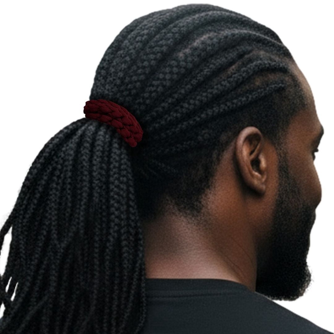 Men's Hair Ties Size Jumbo 2-Pack Locks Braided Thick Hair Soft ...