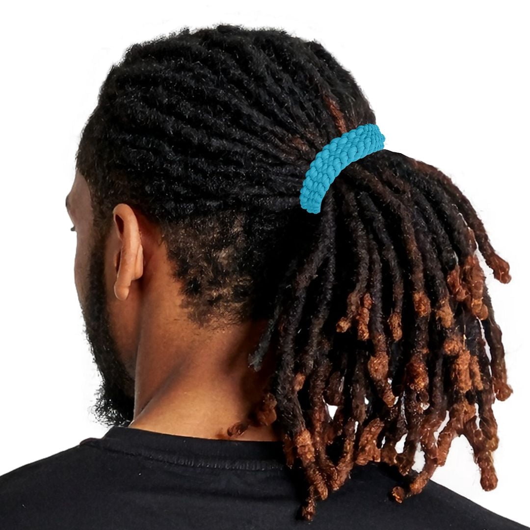 Men's Hair Ties Size X-Large 4-Pack Braided Locs Thick Hair Soft ...