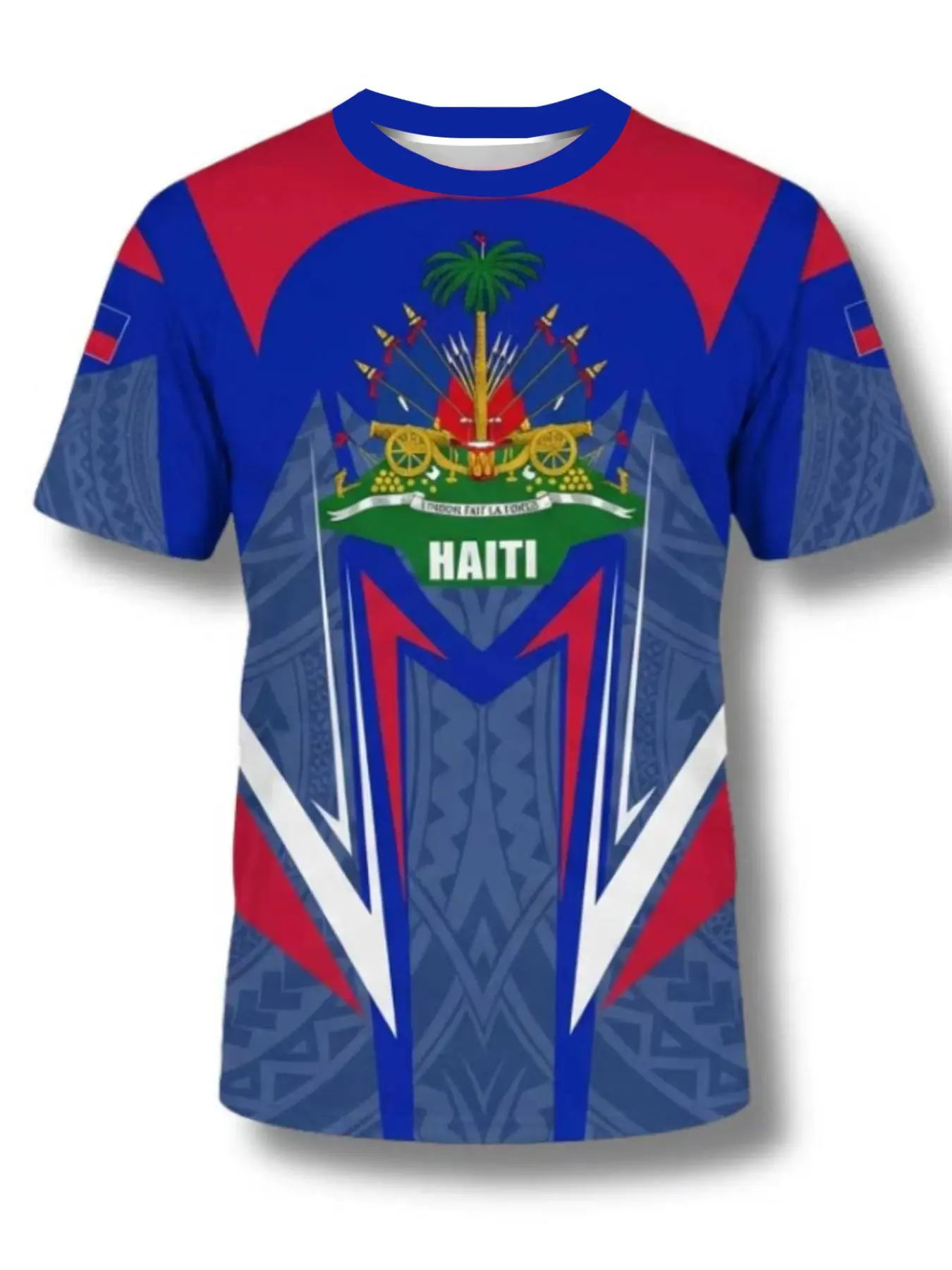 Men's Haiti Football Jersey, Comfortable Round Neck Sports Shirt ...