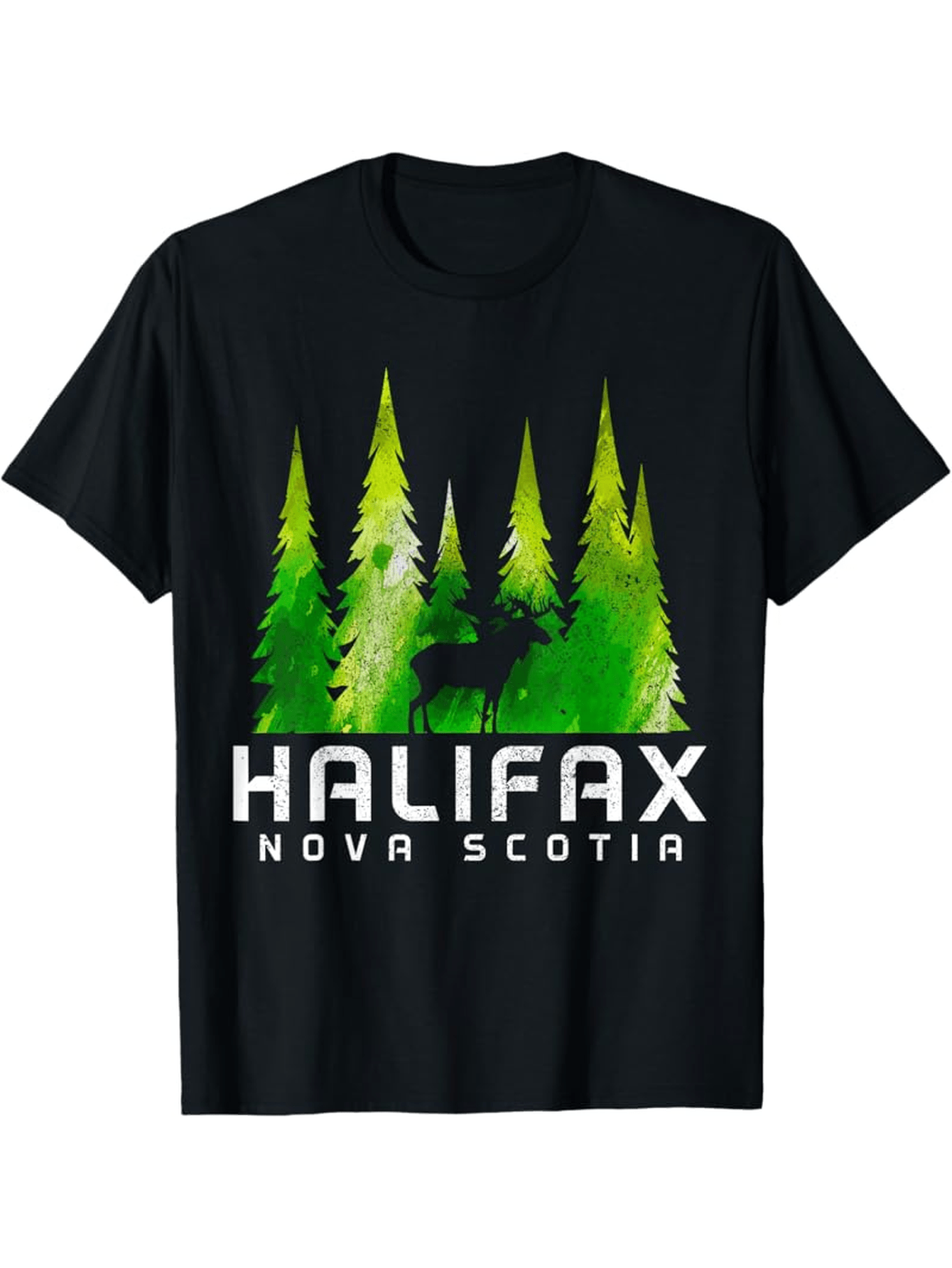 Men's Halifax Nova Scotia Moose T-Shirt - 100% Cotton Heavyweight ...