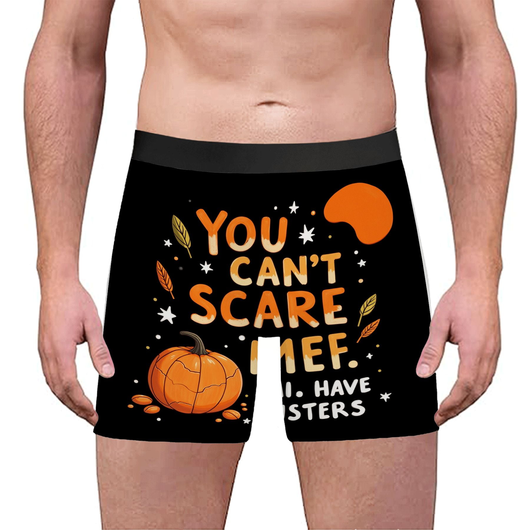 Men's Halloween Boxer Briefs - Fun ' YOU CAN ' T SCARE ME MR HARE ...