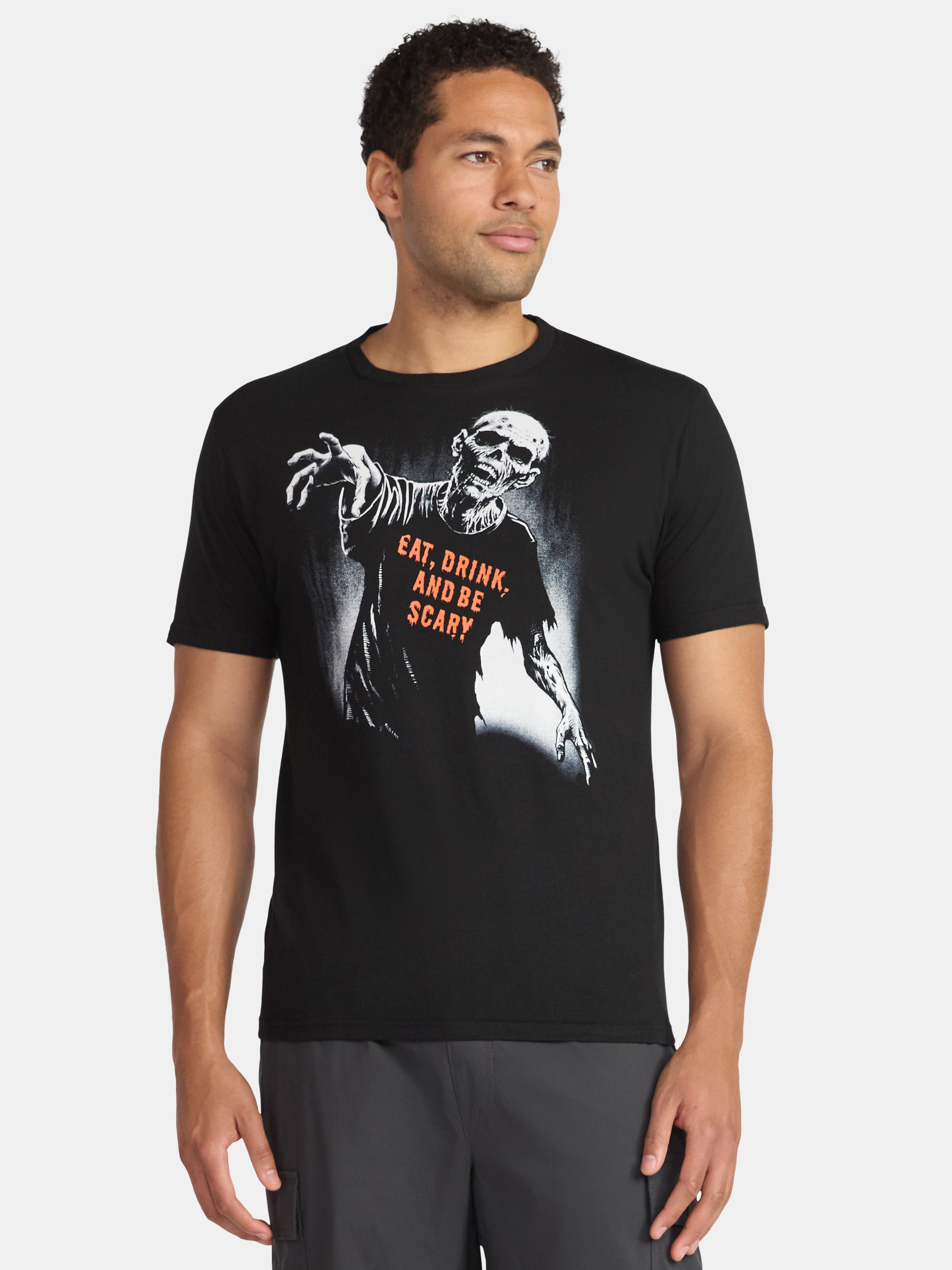 Halloween Men's Zombie Graphic Tee from Way to Celebrate, Sizes XS-3XL ...