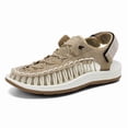 Men's Handmade Genuine Leather Roman Sandals Non-Slip Rubber Sole with ...