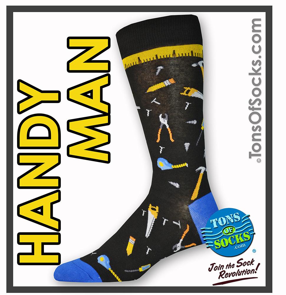 Men's Handy Man Socks (Black) - Walmart.com