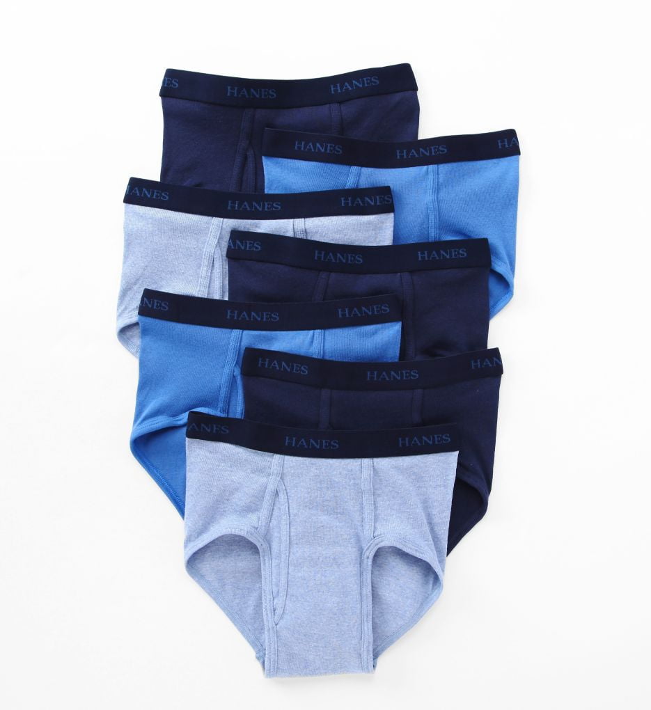 Men's Hanes Premium Cotton Full-Cut Tagless Briefs - 7 Pack (2XL ...