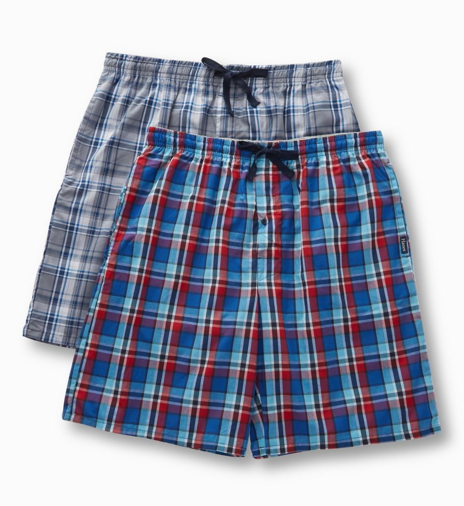 Men's Hanes® Classics 2-pack Plaid Woven Jams Pajama Shorts Color: Gray ... Men's Hanes® Classics 2-pack Plaid Woven Jams Pajama Shorts Color: Gray ...