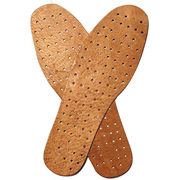 Men's Hard Leather Insole 2.5mm Thick Absorb Sweat Breathable Insole ...