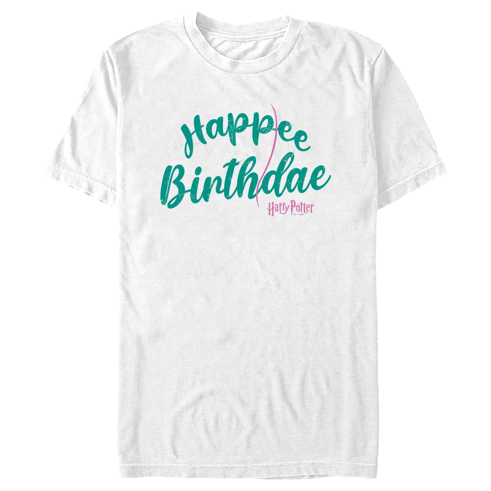 Men's Harry Potter Happee Birthdae Logo Graphic Tee White 3X Large ...