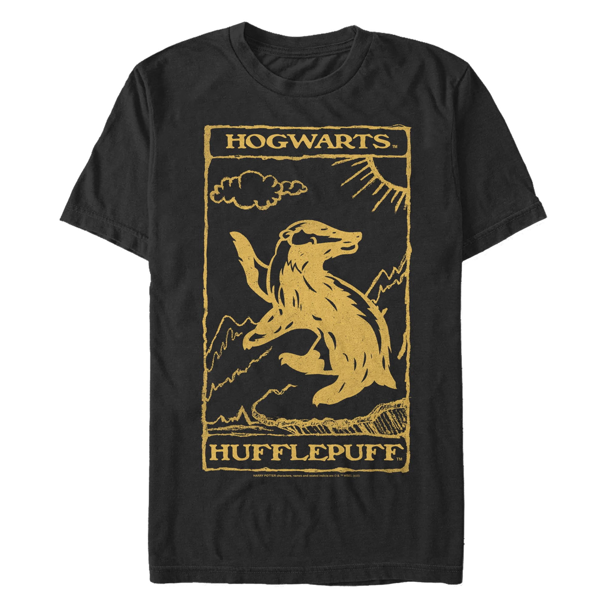 Men's Harry Potter Hufflepuff Badger Graphic T-Shirt - Walmart.com