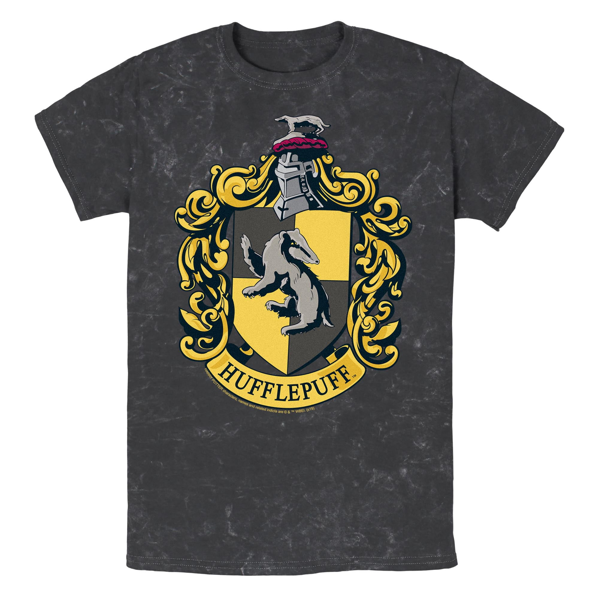 Men's Harry Potter Hufflepuff Gold Crest Graphic T-Shirt - Walmart.com