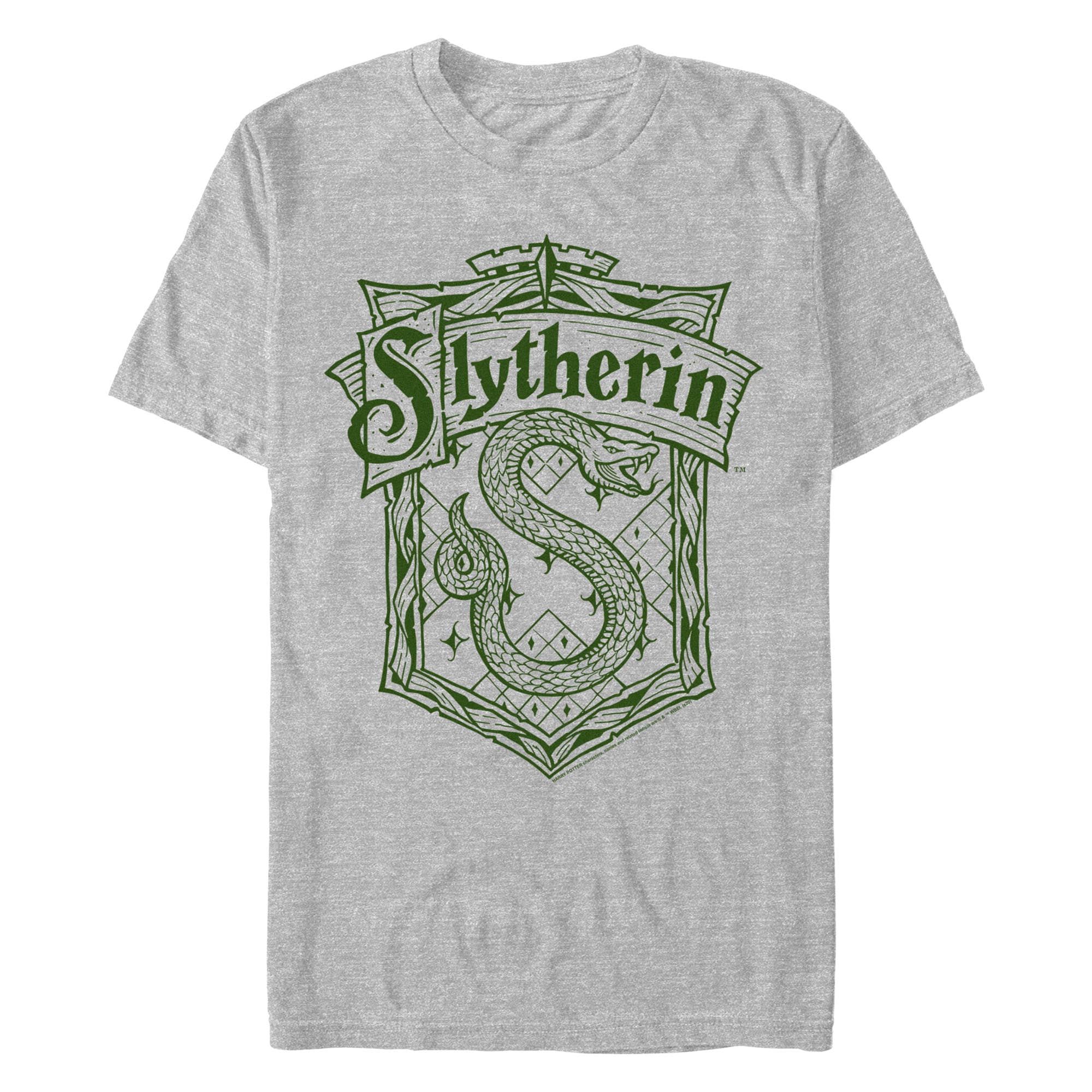 Men's Harry Potter Slytherin Line Art Crest Graphic T-Shirt - Walmart.com