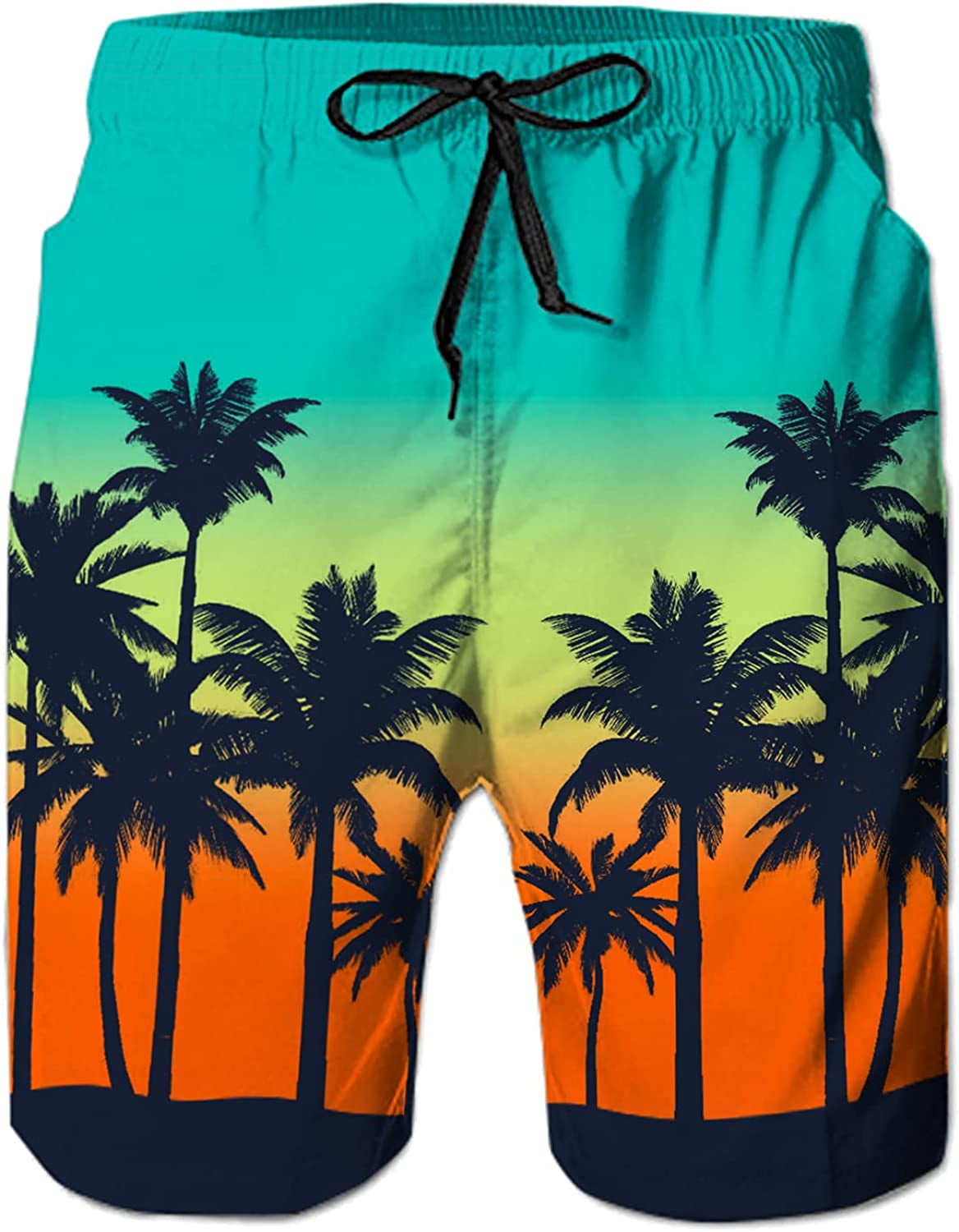 Men's Hawaii Mens Swim Trunks 3D Print Boardshorts Quick Dry Swimsuit ...