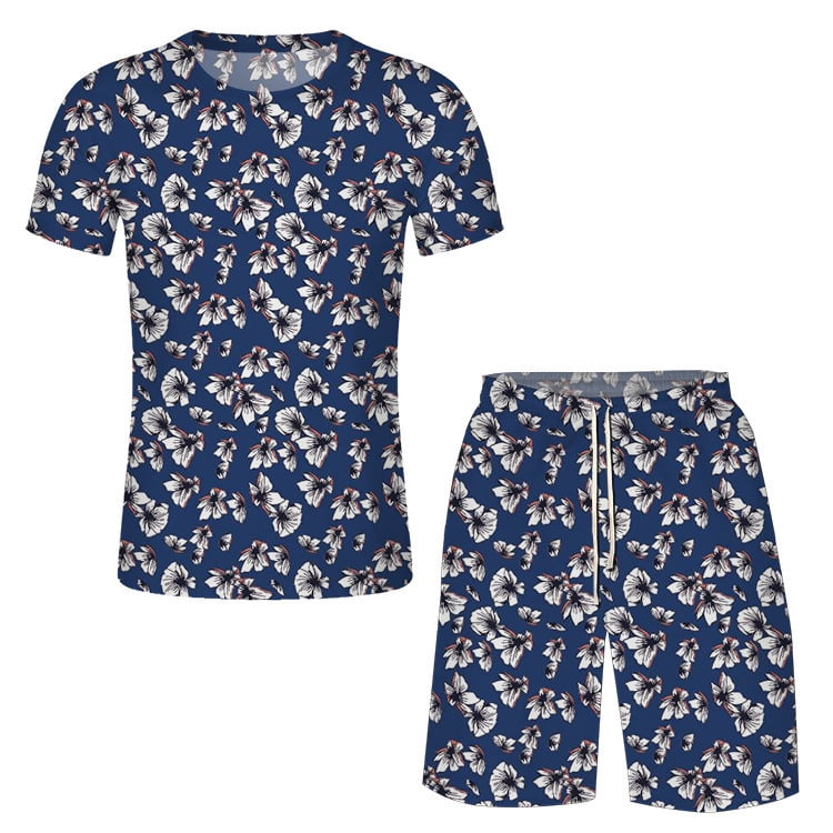 Men's Hawaiian Sets Quick Dry Relaxed Fit Fashion 3D Digital Printing ...