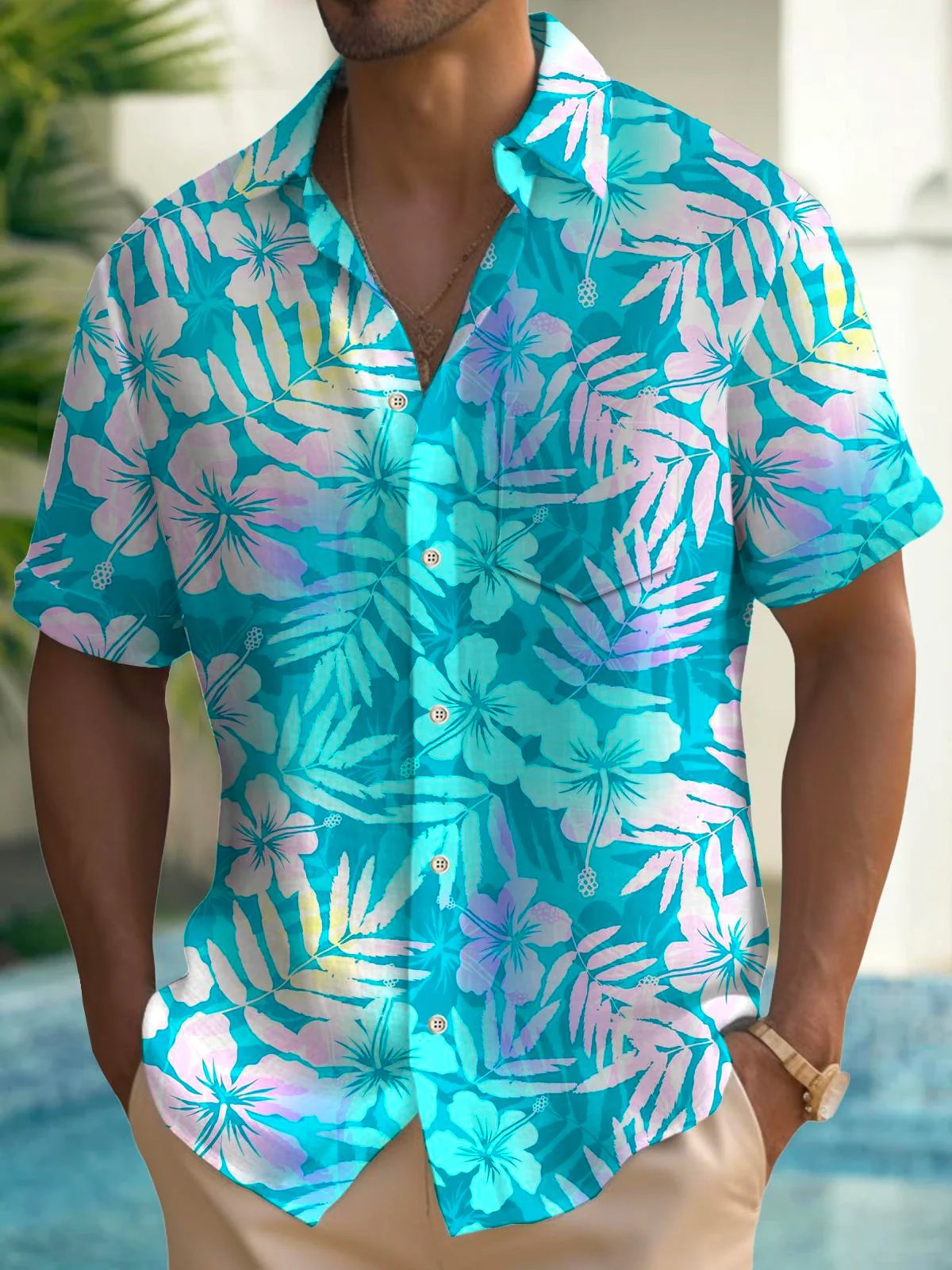 Men's Hawaiian Shirts 3D Print Style Fashion Button Colorful Shirt ...