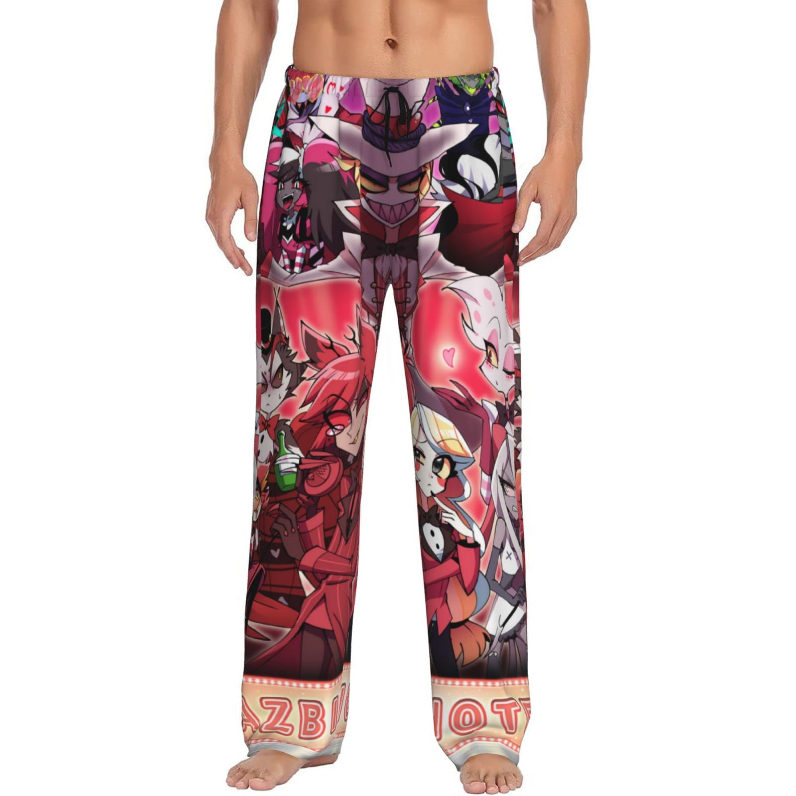Men's Hazbin Hotel Helluva Boss Pajama Pants Lounge Sleepwear PJ ...