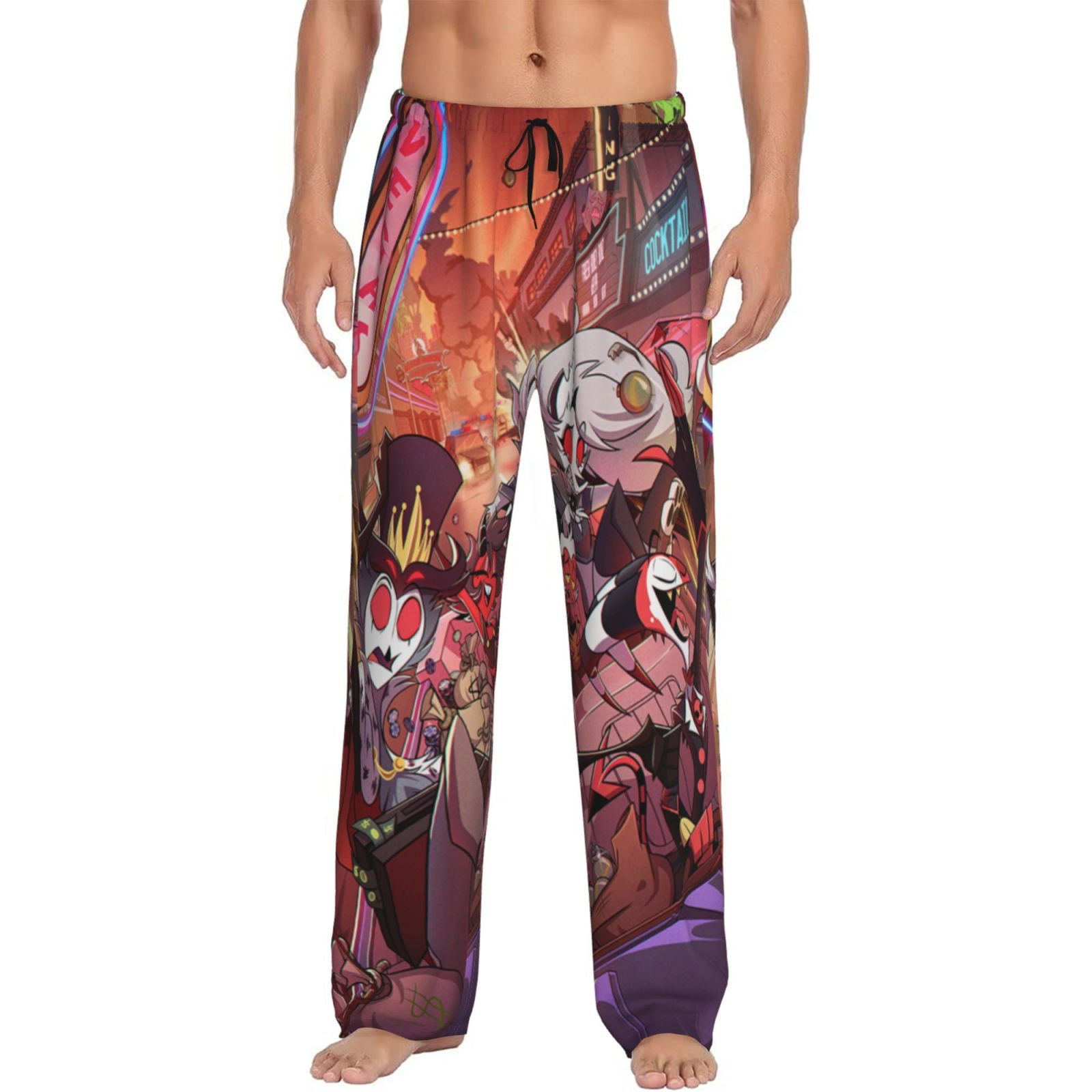 Men's Hazbin Hotel Helluva Boss Pajama Pants Lounge Sleepwear PJ ...
