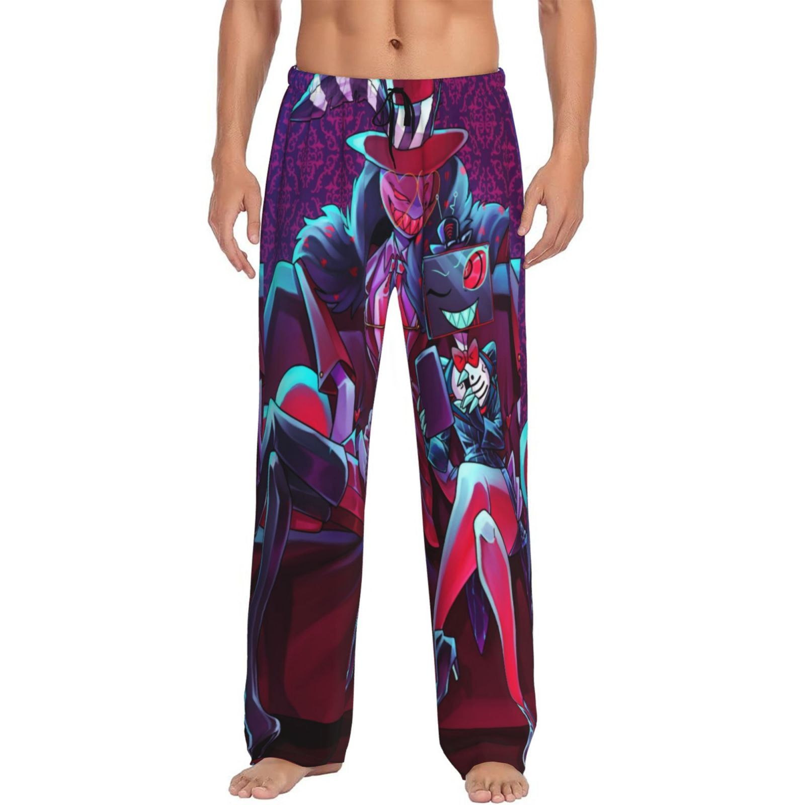 Men's Hazbin Hotel Helluva Boss Pajama Pants Lounge Sleepwear PJ ...