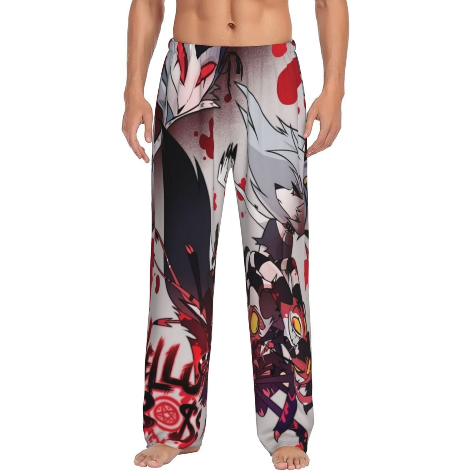 Men's Hazbin Hotel Helluva Boss Pajama Pants Lounge Sleepwear PJ ...